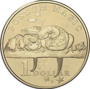 Australian 1 Dollar "Possum Magic - Hush Visible Forever" 2017 coin ...