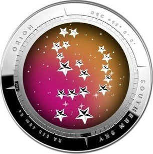 Australian Silver 5 Dollars "Southern Sky - Orion" 2014 KM# 2183 ...