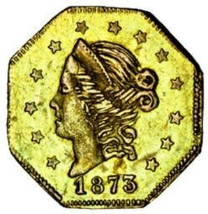 USA Gold Half Dollar "Octagonal" 1872-1873 KM# 8.5 | coinscatalog.NET
