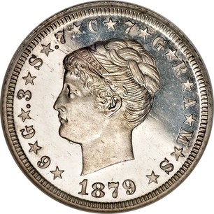 USA One Stella Circulation Coins 1879 KM# Pn1725 | coinscatalog.NET