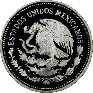 Mexican Silver 100 Pesos "Monarch Butterfly" 1987 KM# 537 ...