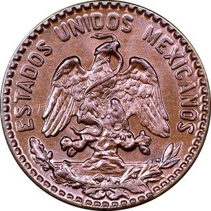 Mexican 2 Centavos "Eagle. Zapata Issue" 1915 KM# 420 | coinscatalog.NET
