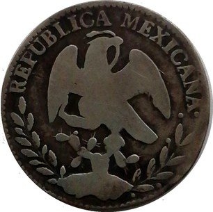 Mexican Silver 2 Reales "Radiant Cap" 1829-1869 KM# 374.11 ...