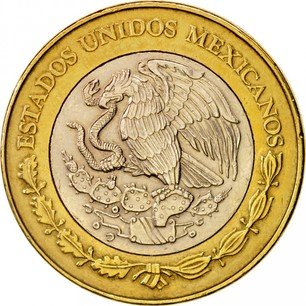 Mexican 20 Pesos "Aztec" 2000-2001 KM# 637 | coinscatalog.NET