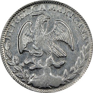 Mexican Silver 4 Reales "Radiant Cap" 1861-1867 KM# 375.5 ...