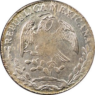 8 Reales de Plata Mexicanos "Libertino con Nivel Radiante Essai de ...