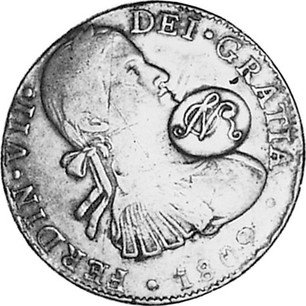 8 Reales de Plata Mexicanos "Moneda Insurgente" 1809 KM# 274.2 ...