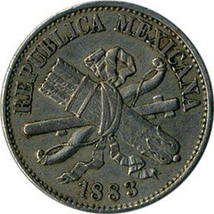 Mexican Centavo "Crossed Bow and Quiver" 1882-1883 KM# 392 ...