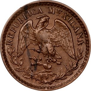 Mexican Centavo "Eagle" 1899-1905 KM# 394.1 | coinscatalog.NET