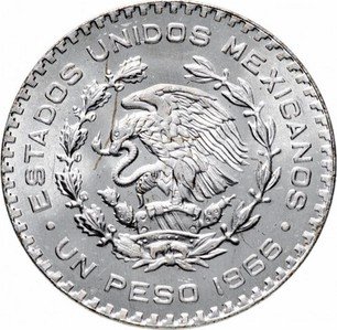 Mexican Silver Peso "Morelos" 1957-1967 KM# 459 | coinscatalog.NET