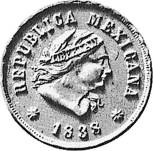 Mexican 1/4 Real (Una Quartilla) "Non-Circulating Privately Produced ...