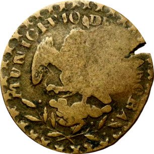 Mexican 1/8 Real "Octavo. Municipality of Zamora" 1843-1857 ...