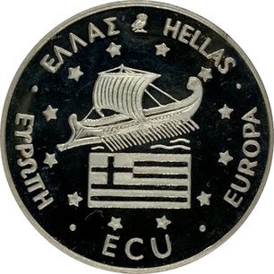 Greek Silver 1 ECU Republic 1995 | coinscatalog.NET