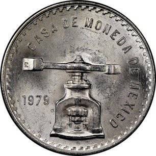 Mexican Silver 1 Onza "Scales Medallic Bullion Coin. Type III" 1979 KM ...