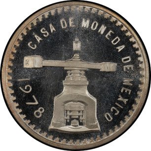Mexican Silver 1 Onza "Scales Pattern" 1978 KM# Pn211 | coinscatalog.NET