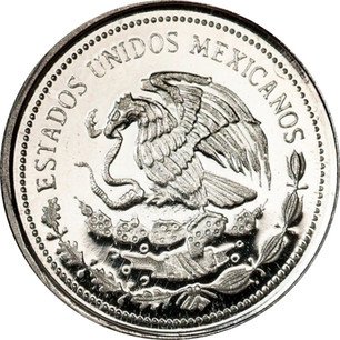 Mexican Silver 1 Peso "Pattern" 1985 KM# Pn234 | coinscatalog.NET