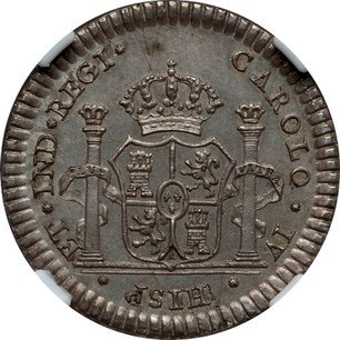 Mexican Silver 1 Real "Carlos IV" 1790 C# 140 | coinscatalog.NET