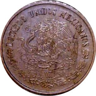 Mexican 10 Centavos "Pattern. Ear of Corn" 1972 | coinscatalog.NET