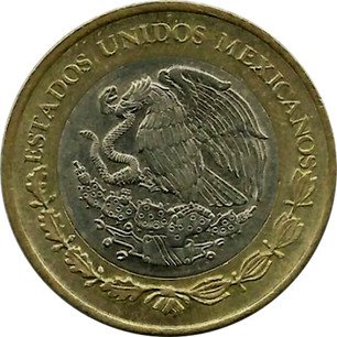 Mexican 10 Pesos "Aztec Circulation Coin" 1997-2024 KM# 616 ...