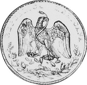 Mexican 8 Reales "Radiant Cap Pattern" 1882 KM# Pn136 | coinscatalog.NET