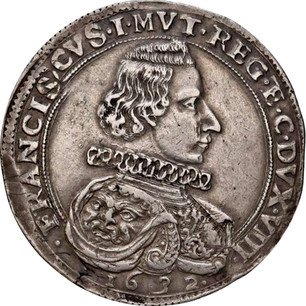 Italian Silver 1 Ducatone "Francis I" 1631-1646 | coinscatalog.NET