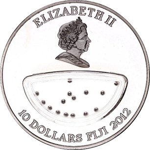 Fijian Silver plated Copper-Nickel 10 Dollars "Australia. Palladium ...