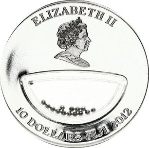 Fijian Silver plated Copper-Nickel 10 Dollars "Mexico. Rhodium" 2012 KM ...