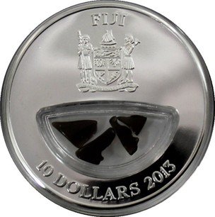10 Dólares de Plata de Fiji "Meteorito Bjurbole. Finlandia" 2013 KM ...