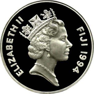 Fijian Silver 10 Dollars "Lunar Module Eagle" 1994 KM# 70 ...