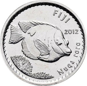 Fijian Nickel plated Steel 5 Cents "Lali. Nuqa Roro" 2012-2022 KM# 332 ...