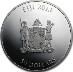 Fijian 2 Oz Silver 50 Dollars "Horus" 2013 KM# 364 | coinscatalog.NET