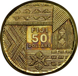 Fijian Gold 50 Dollars "Bati" 1990-1992 KM# 58 | coinscatalog.NET