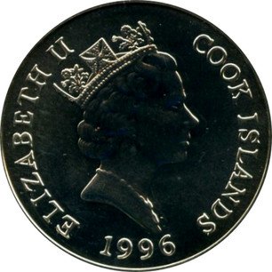 Cook Islands Copper-Nickel Dollar "Bee hummingbird" 1996 KM# 350 ...