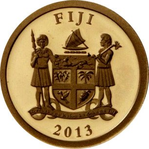 Fijian Gold 1 Dollar "H.M.S. Bounty" 2013 KM# 349 | coinscatalog.NET