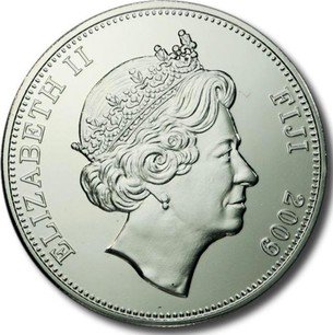 Fijian Copper-Nickel One Dollar "Zebra" 2009 KM# 139 | coinscatalog.NET