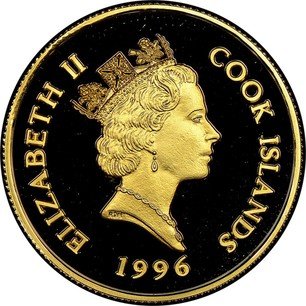 Cook Islands 1/4 Oz Gold 100 Dollars "Olympic National Park" 1996 KM ...