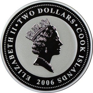 Cook Islands 1 Oz Silver Two Dollars "Gee Bee Model R Super Sportster ...