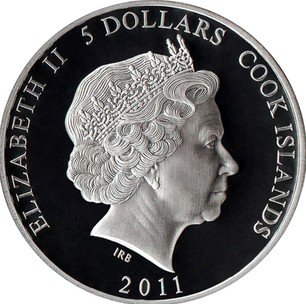 Cook Islands 1 Oz Silver 5 Dollars "Mowgli" 2011 KM# 1412 ...