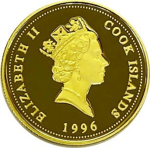 Cook Islands 1/10 Oz Gold 20 Dollars "Year of the Mouse" 1996 KM# 298 ...