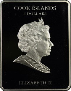 Cook Islands Silver 5 Dollars "Johannes Vermeer. Girl With a Pearl ...