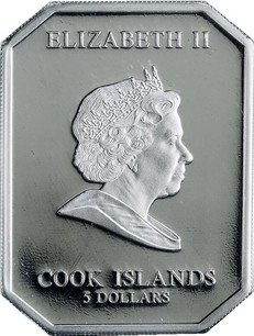 Cook Islands Silver 5 Dollars "Apollo Belvidere" 2009 KM# 1630 ...