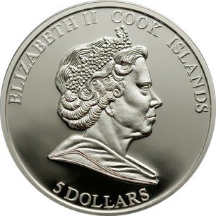 Cook Islands Silver 5 Dollars Dependency of New Zealand/Decimal Coinage ...