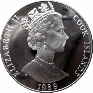 Cook Islands Silver 50 Dollars "Elizabeth II World Football ...