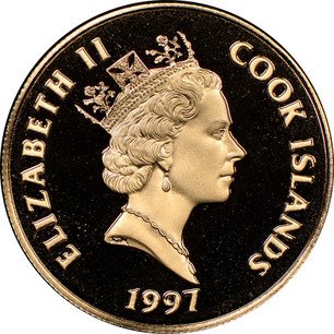 Cook Islands Gold 50 Dollars "James Cook" 1997 KM# 394 | coinscatalog.NET