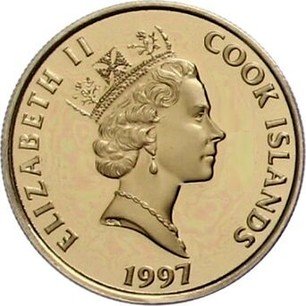 Cook Islands Gold 50 Dollars "Christopher Columbus" 1997 KM# 391 ...