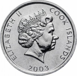 Cook Islands Aluminum One Cent "Pointer Dog" 2003 KM# 421 ...