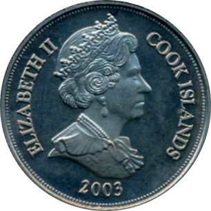 Cook Islands Copper-Nickel Dollar "Endeavour" 2003 KM# 750 ...