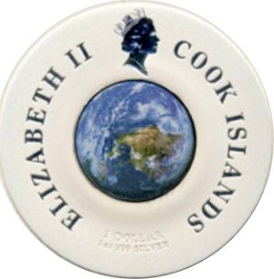 Cook Islands 1 Oz Silver Dollar "50th Anniversary of the Launch of the ...