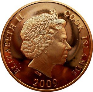 Cook Islands Gold plated Copper Dollar "Church of Our Lady in Dresden ...