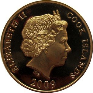 Cook Islands Gold plated Copper Dollar "Kaiser Wilhelm Memorial Church ...
